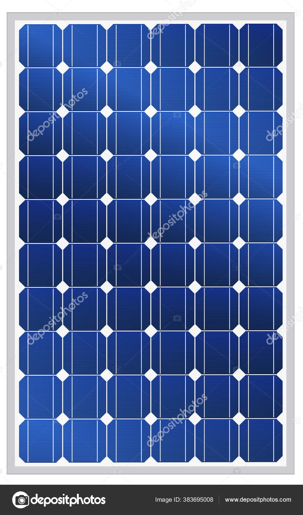 Silicon Photovoltaic Electric Solar Panel Texture Detailed Vector ...
