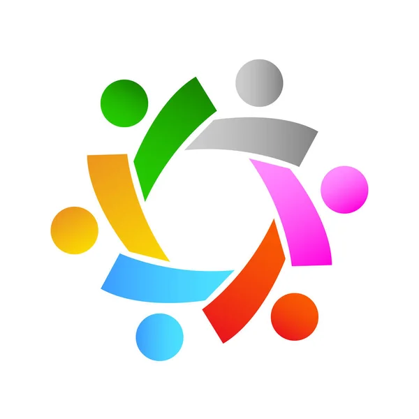 Community Support Sign People Symbol Vector Illustration Stock Vector ...