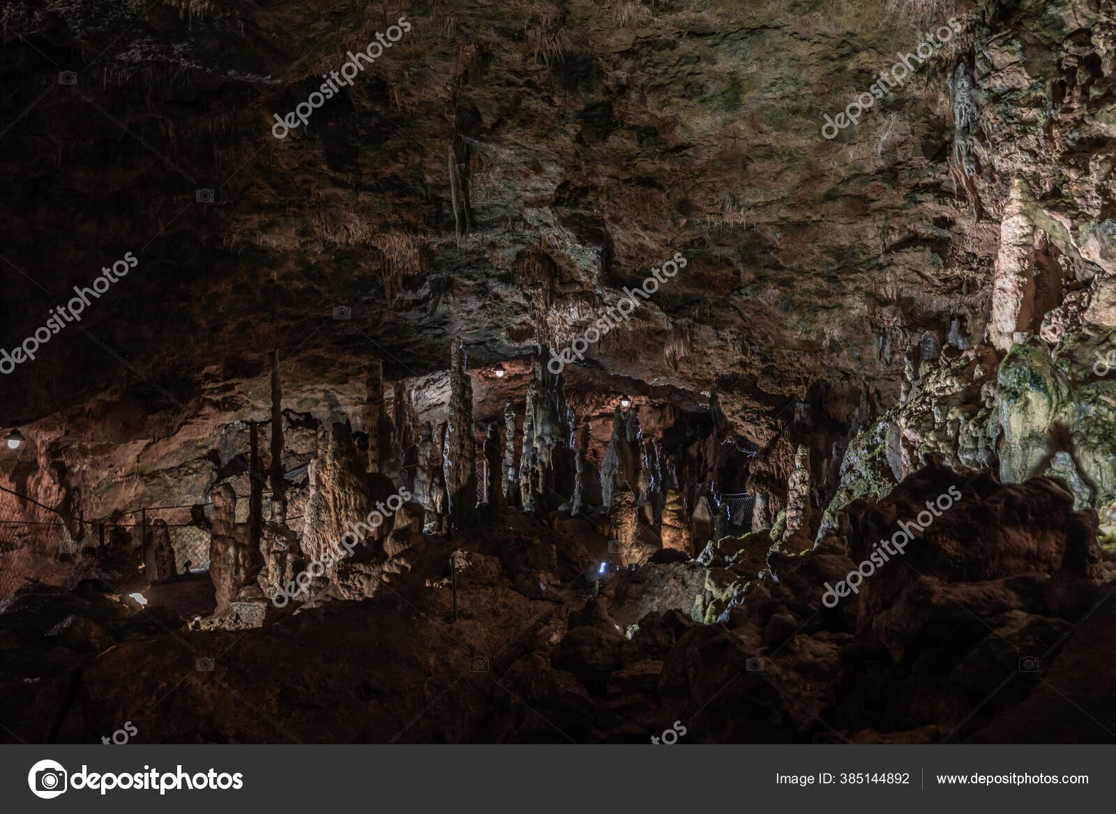 Mysterious Flowstone Cave Nebelhoehle Stalagmites Stalactites Germany ...