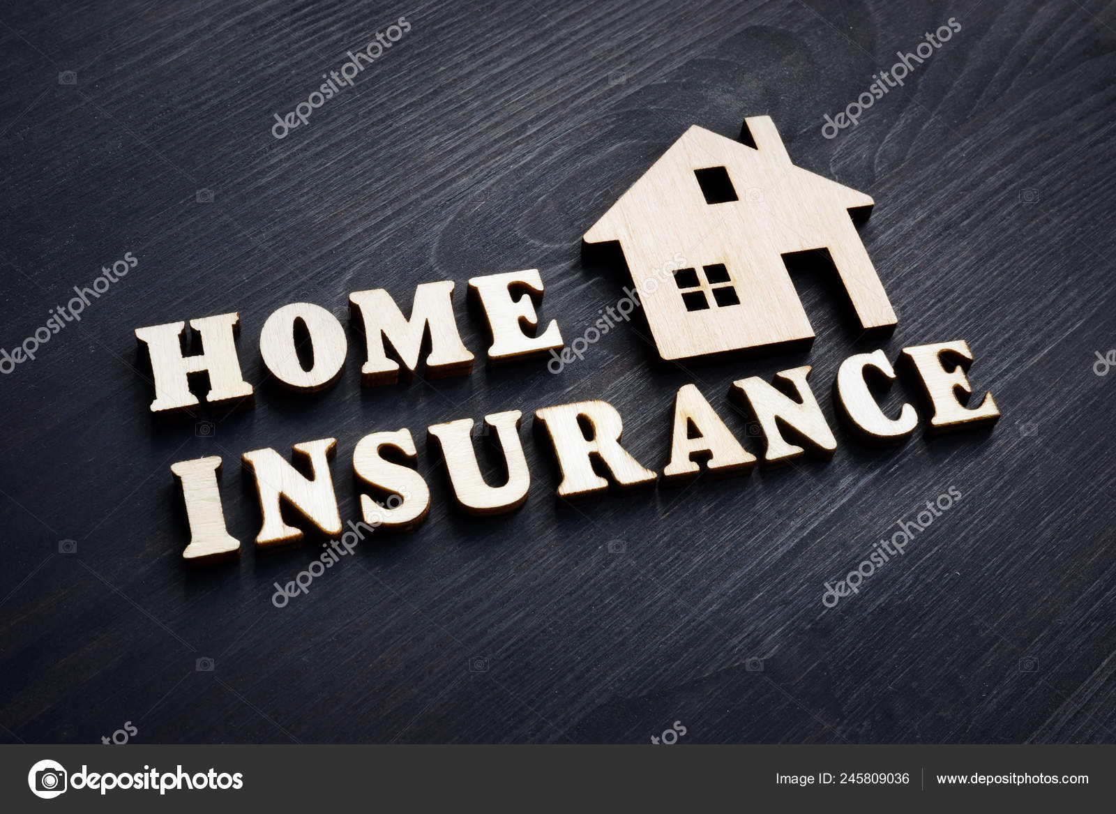 Words Home Insurance Model House Wood — Stock Photo © designer491 ...