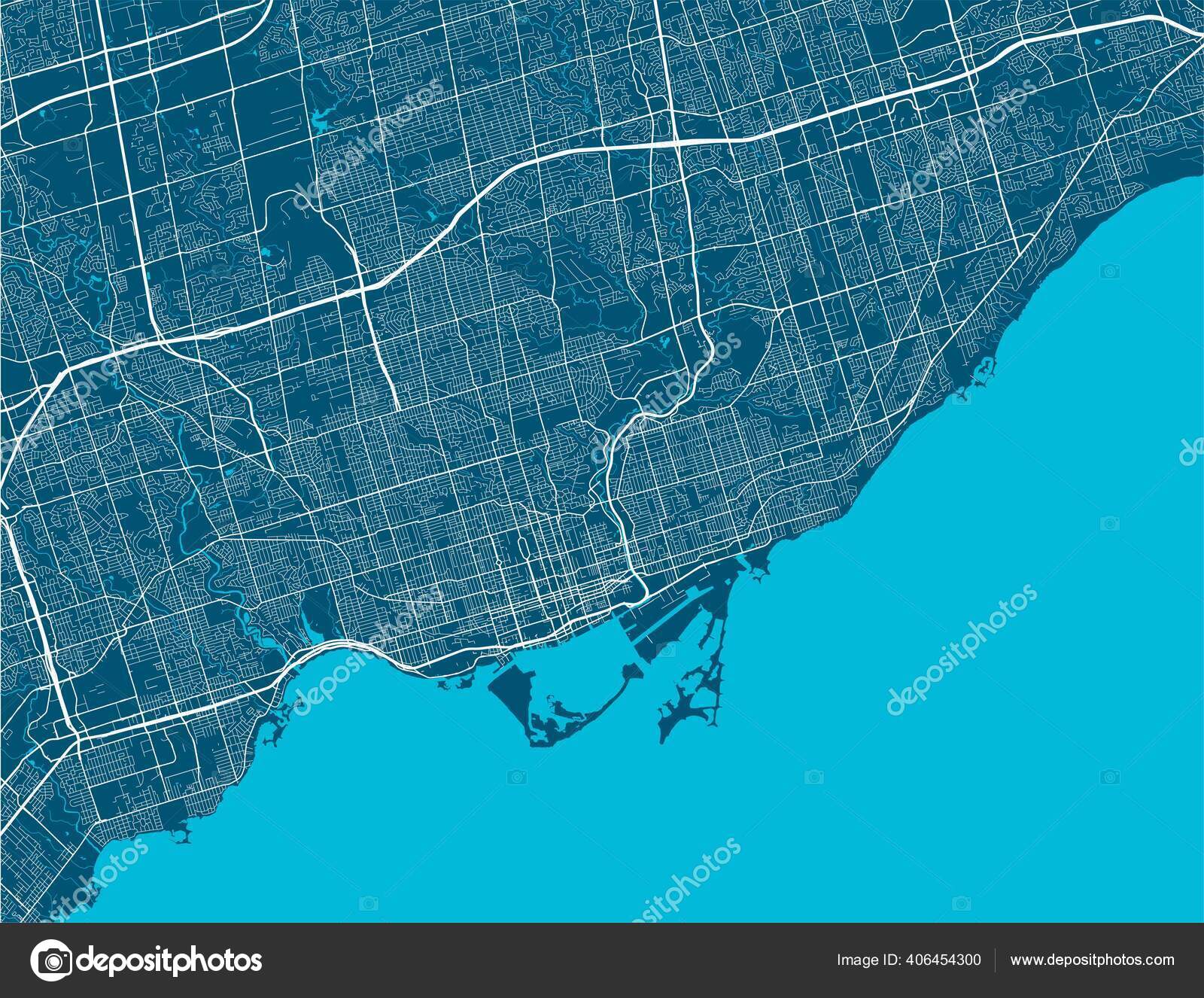 Mapa Toronto Mapa Detalhado Área Administrativa Cidade Toronto Panorama ...