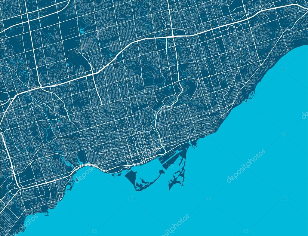 Mapa de Toronto. Mapa detallado de Toronto área administrativa de la ...
