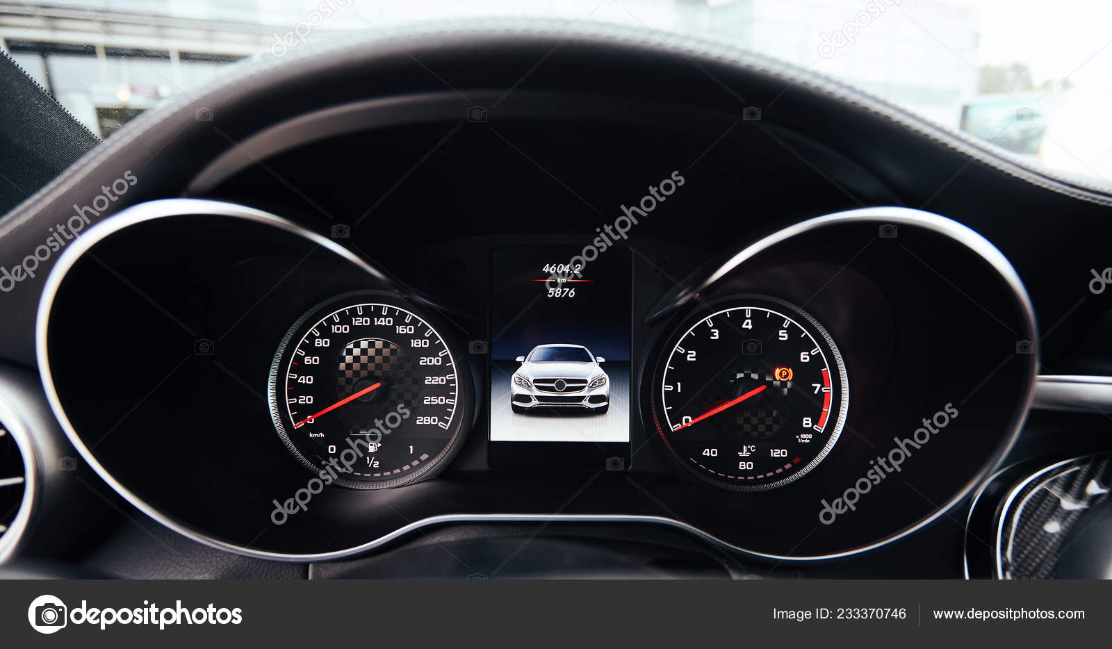 Close up modern car dashboard. Shallow dof. – Stock Editorial Photo ...