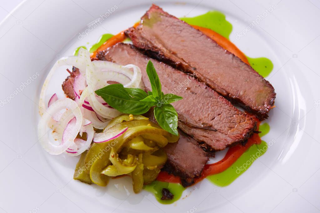 Beef Brisket Classic Texas Smoked BBQ Parrilla tradicional Texas Smoke ...