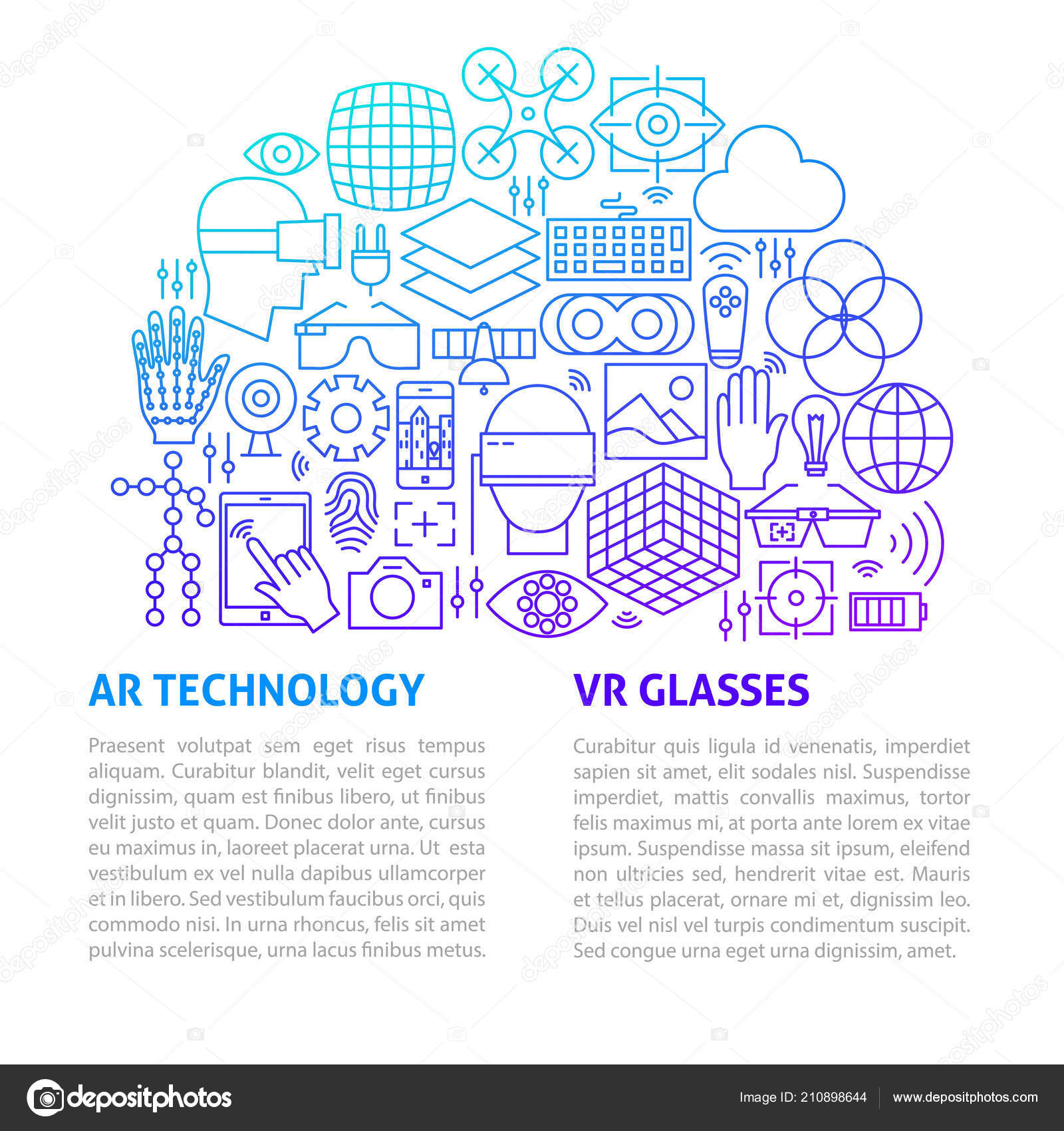 VR Glasses Line Template Stock Vector Image by ©Anna_leni #210898644