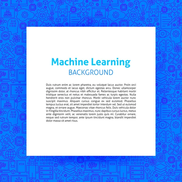 Machine Learning Landing Page Stock Vector by ©Anna_leni 314690536