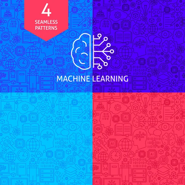 Machine Learning Landing Page Stock Vector by ©Anna_leni 314690536