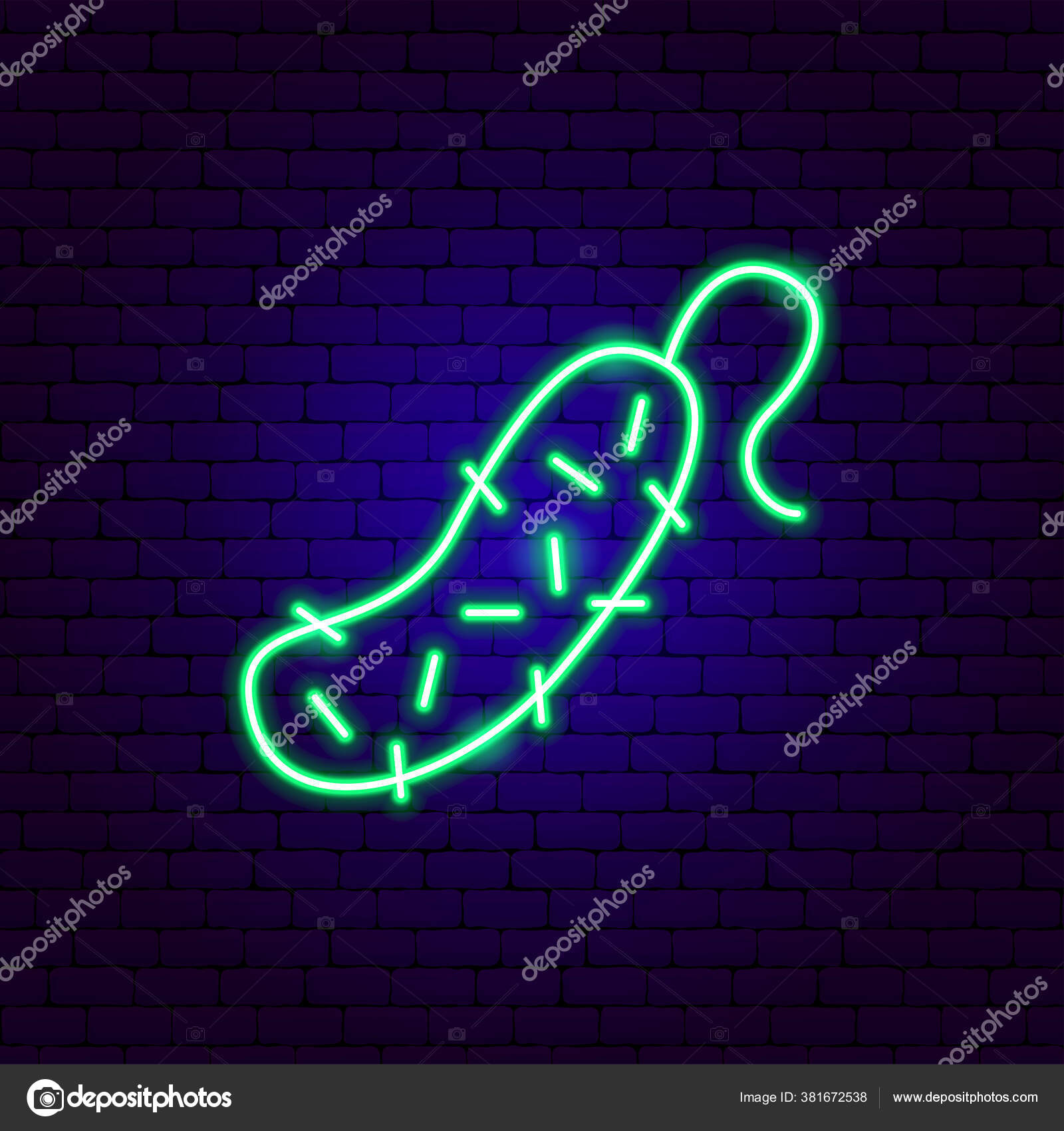 Cucumber Neon Sign — Stock Vector © Anna_leni #381672538