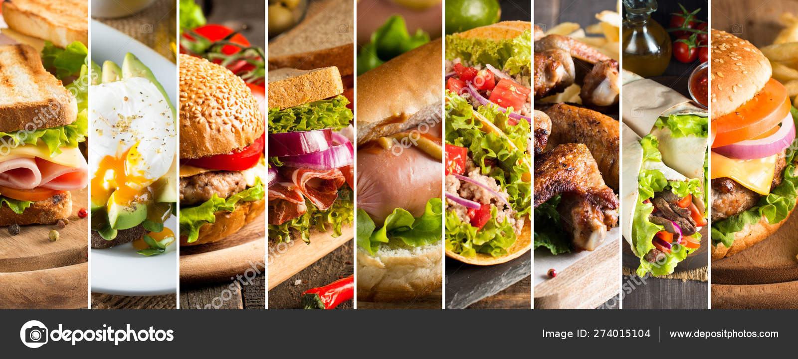 Junk Food Collage Pictures