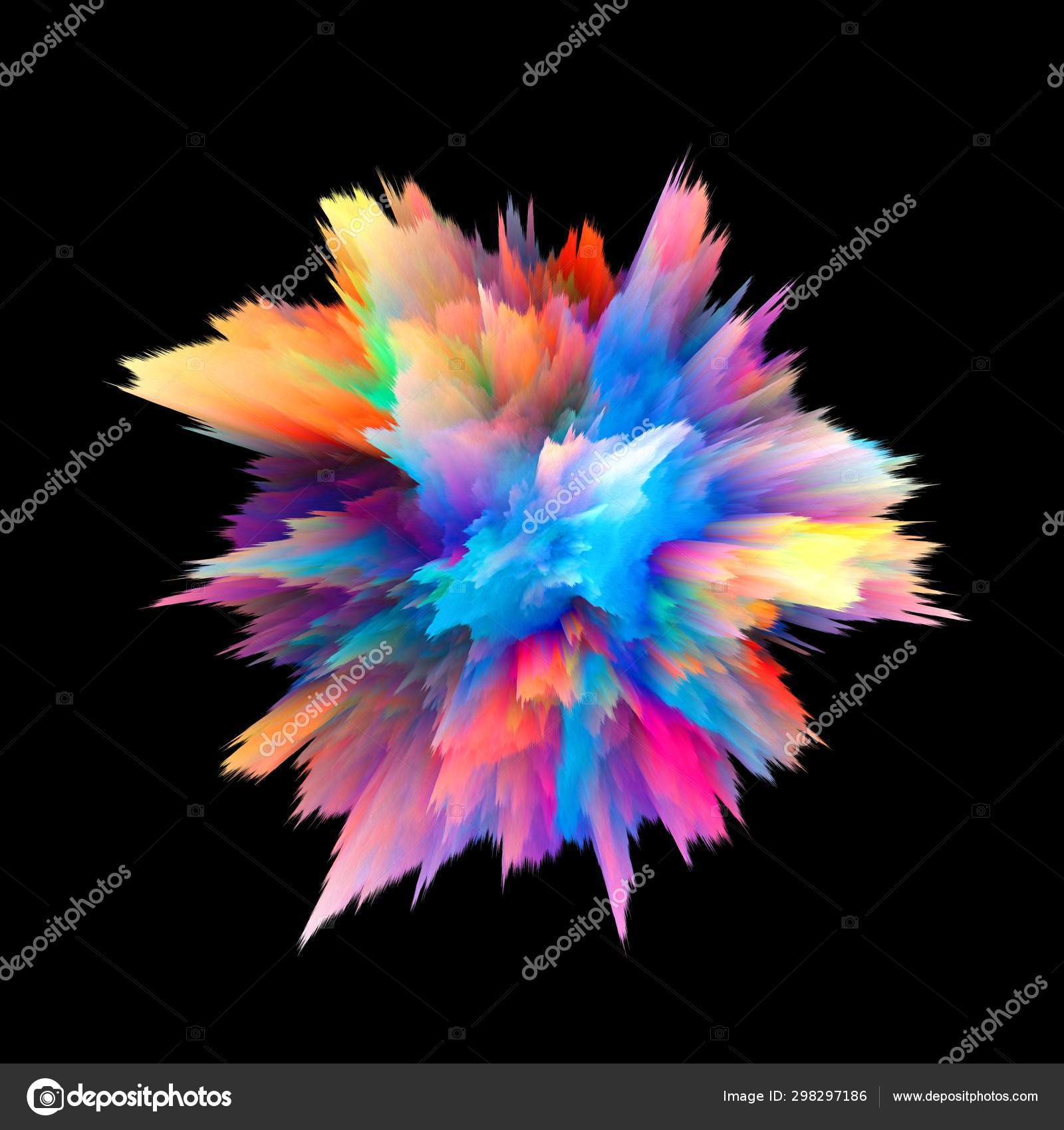 Modern Art Abstract Background Color Effect Render Illustration — Stock ...