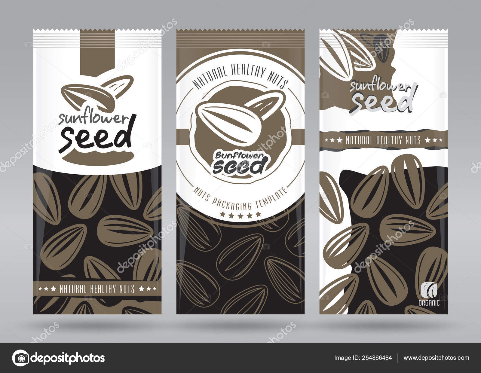 Sunflower seed packaging set Stock Vector Image by ©erryan #254866484