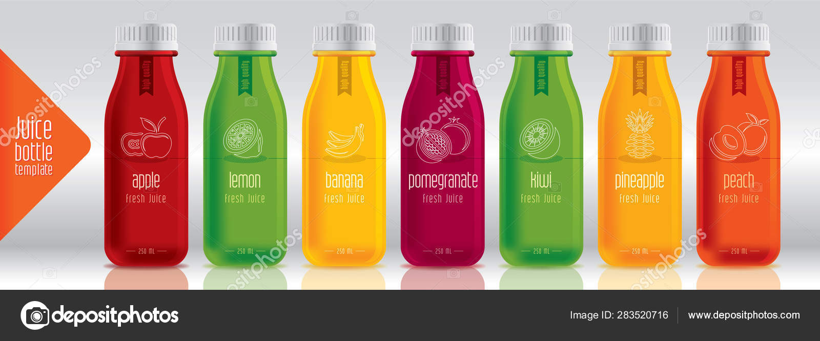 Ready design vector juice, fruit package set Stock Vector Image by ...