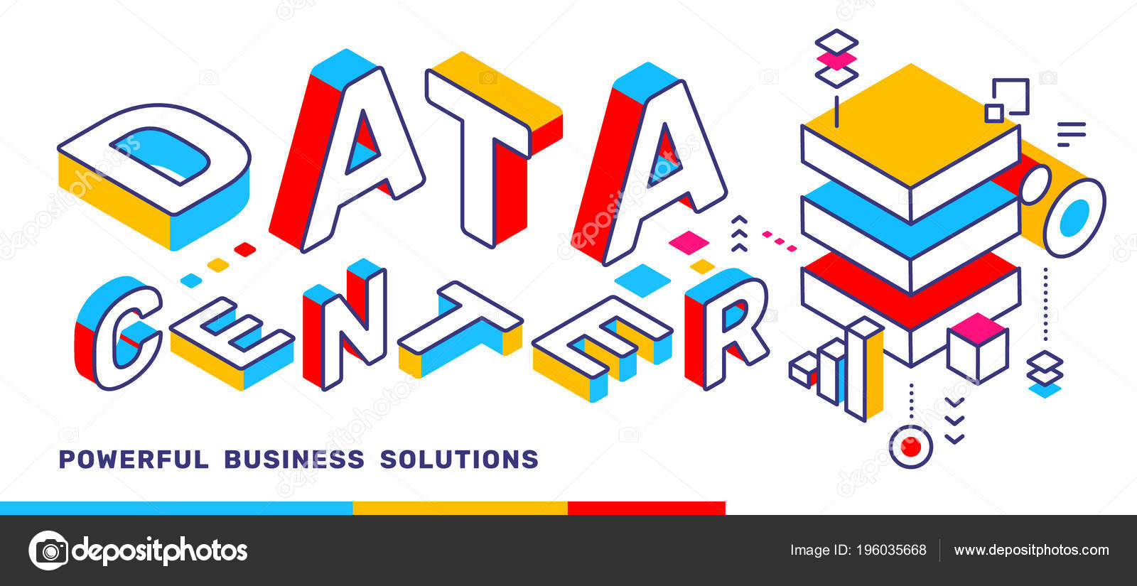 Vector Creative Horizontal Illustration Word Lettering Typography Data ...