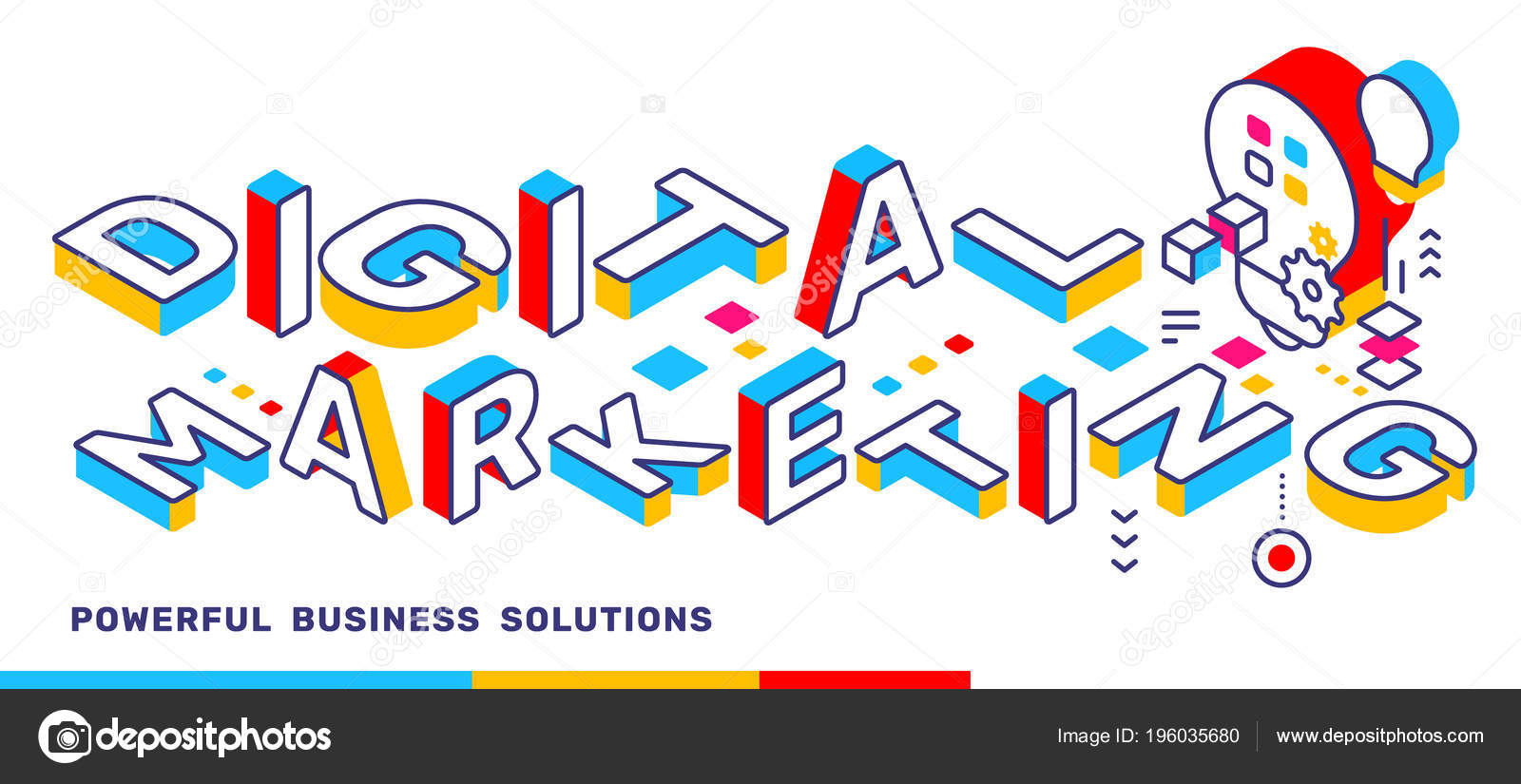 Vector Creative Horizontal Illustration Word Lettering Typography ...