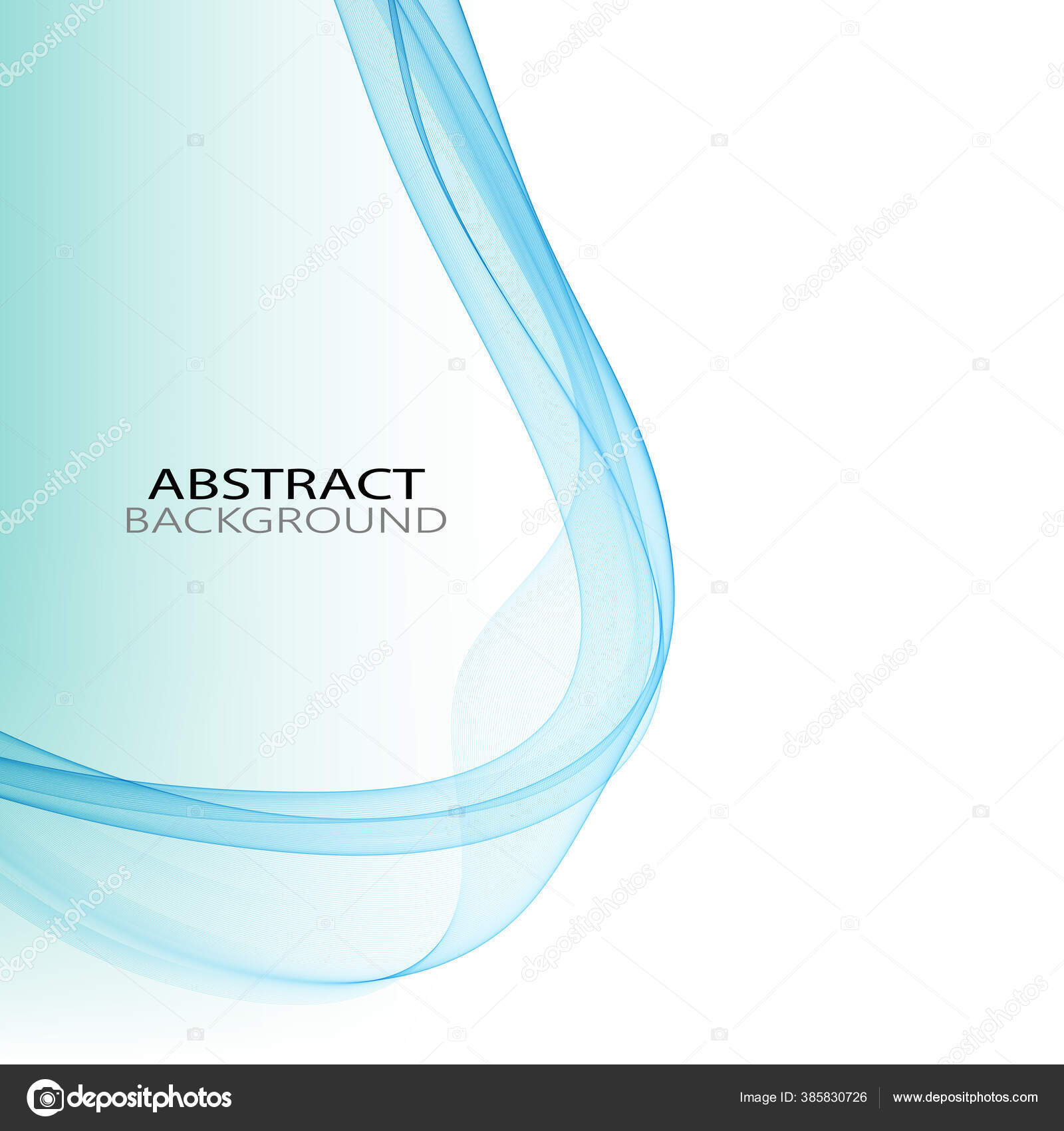 Elegant vertical smoke blue wave background design Stock Vector by ...