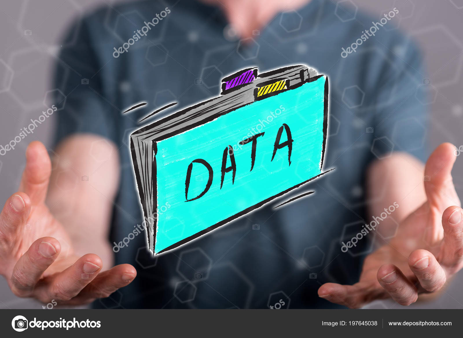 Data Concept Hands Man Background Stock Photo by ©thodonal 197645038