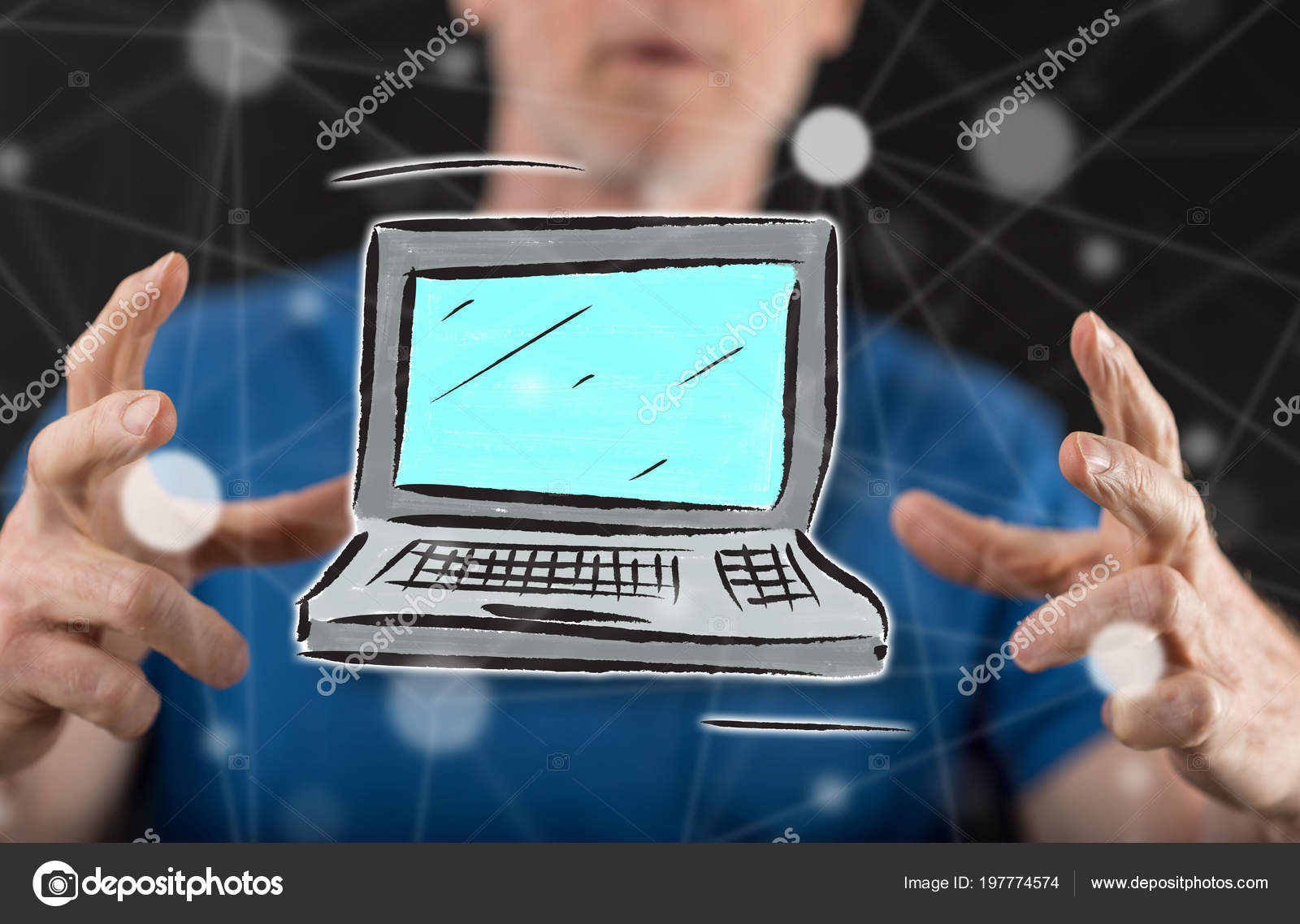 Computer Concept Hands Man Background Stock Photo by ©thodonal 197774574