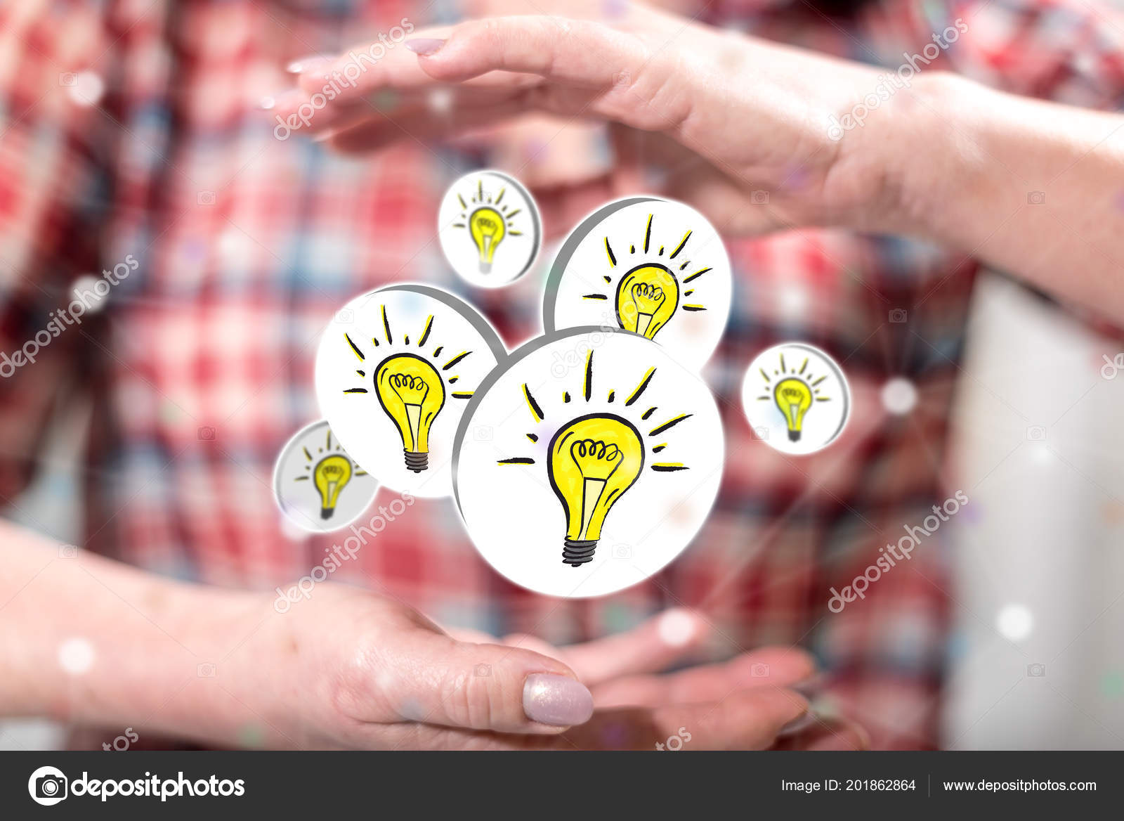Innovation Concept Hands Woman Background Stock Photo by ©thodonal ...