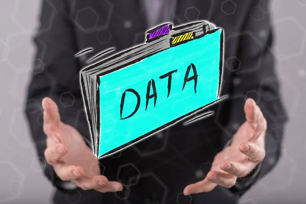 Data Concept Hands Woman Background Stock Photo by ©thodonal 222796204