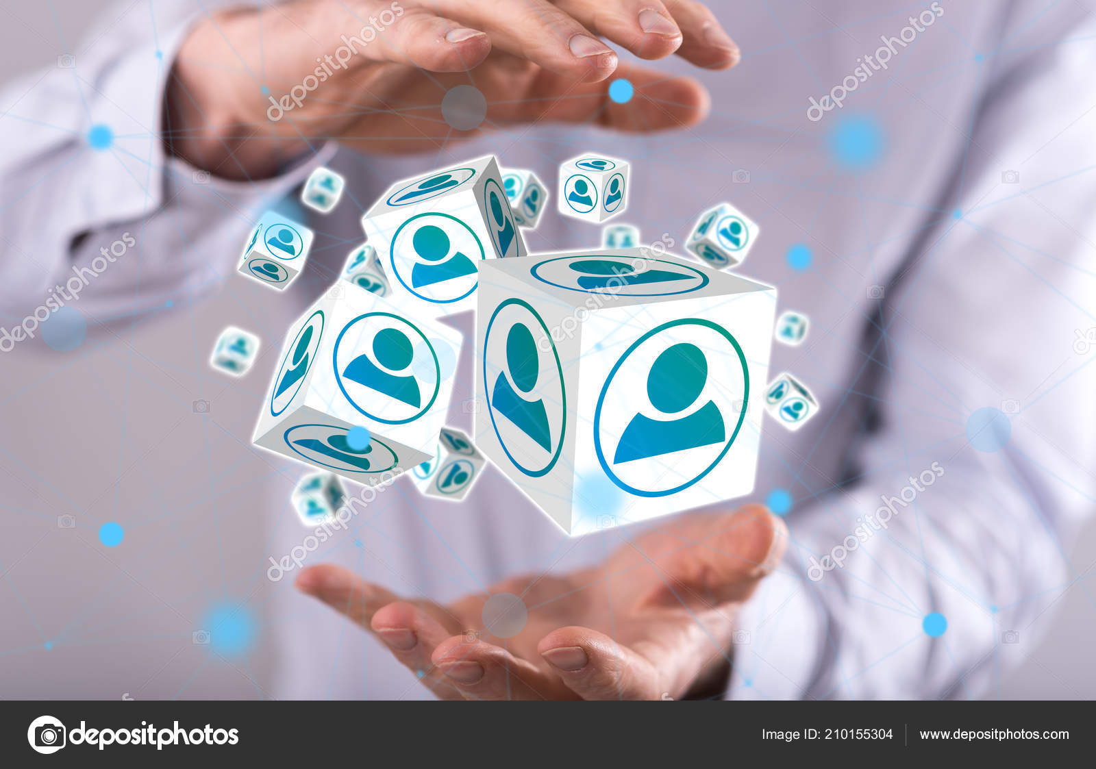 Profile Concept Hands Man Background Stock Photo by ©thodonal 210155304