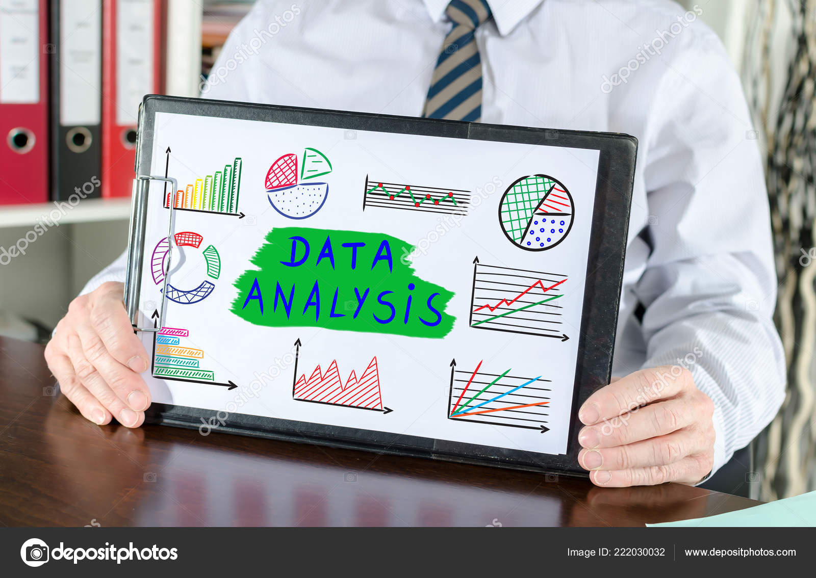 Data Analysis Concept Shown Businessman — Stock Photo © thodonal #222030032