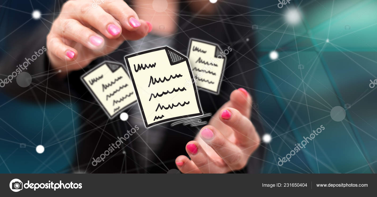 Document Concept Hands Woman Background Stock Photo by ©thodonal 231650404
