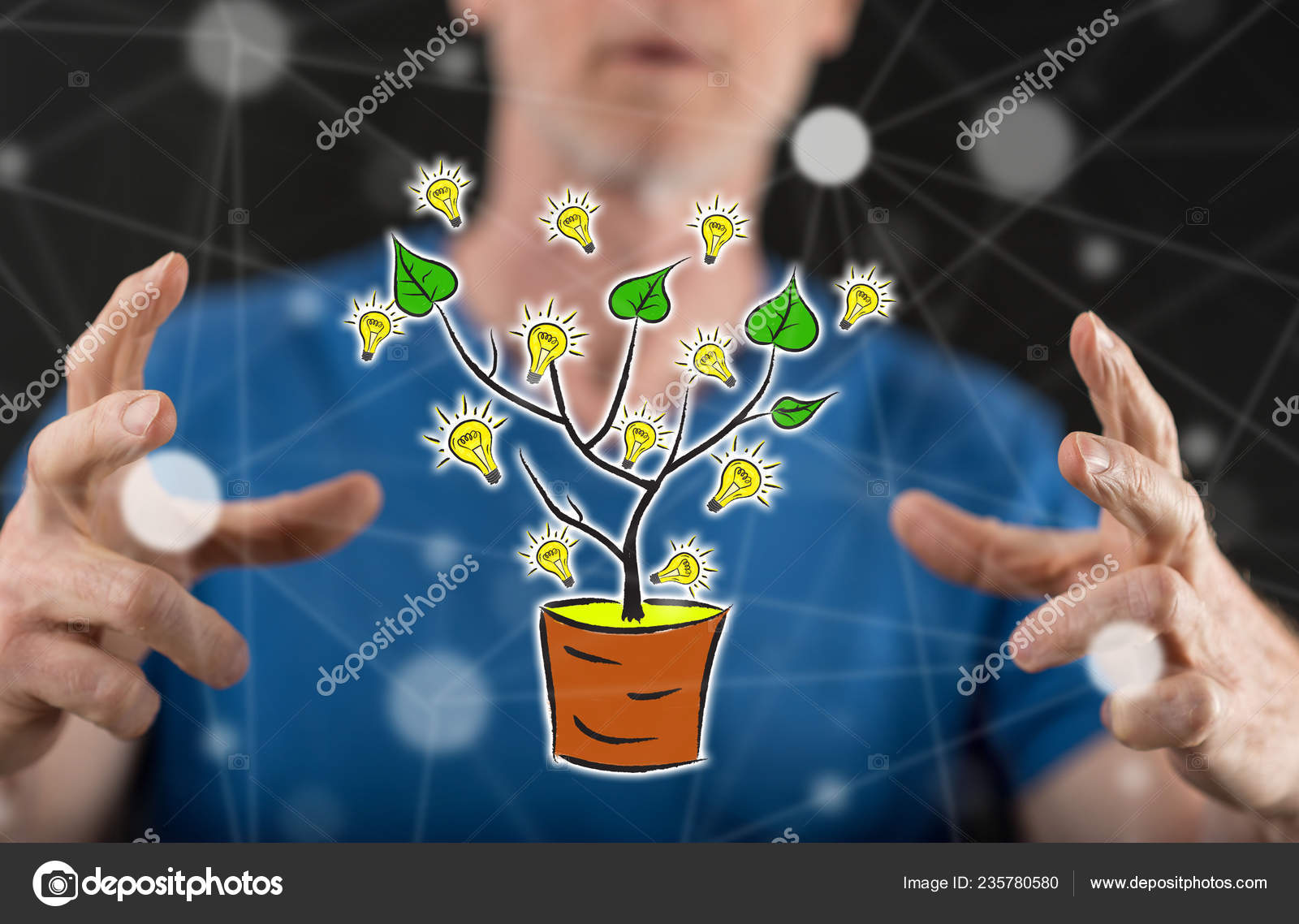 Green Energy Concept Hands Man Background Stock Photo by ©thodonal ...