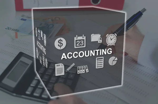 Accounting Concept Illustrated Picture Background Stock Photo by ...