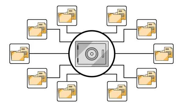 Diagrama de segurança de rede Stock Photos, Royalty Free Diagrama de ...