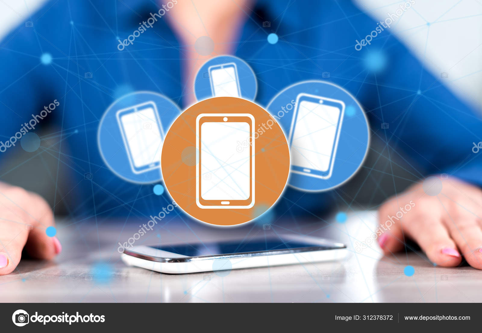 Concept of digital communication Stock Photo by ©thodonal 312378372