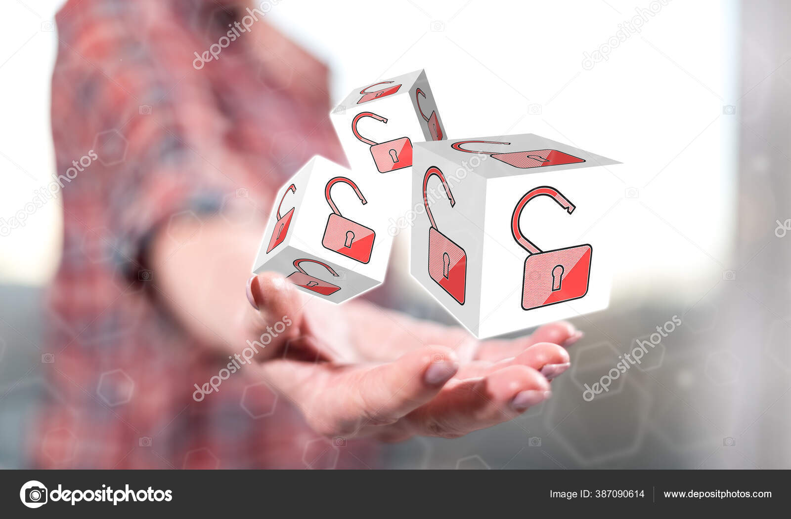 Data Access Concept Hand Woman Background Stock Photo by ©thodonal ...