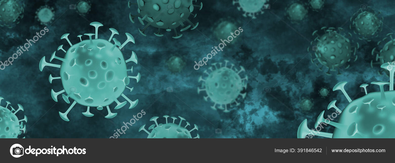 Concept Virology Panoramic Banner Stock Photo by ©thodonal 391846542