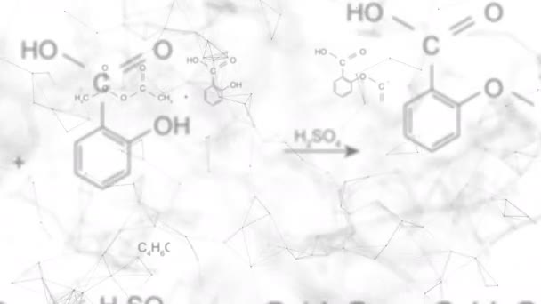 Animation Typing Aspirin Chemical Formula Consisting Benzene Rings ...