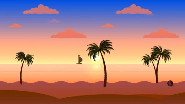 Beach sunset Stock Vector Image by ©dagadu #2665425