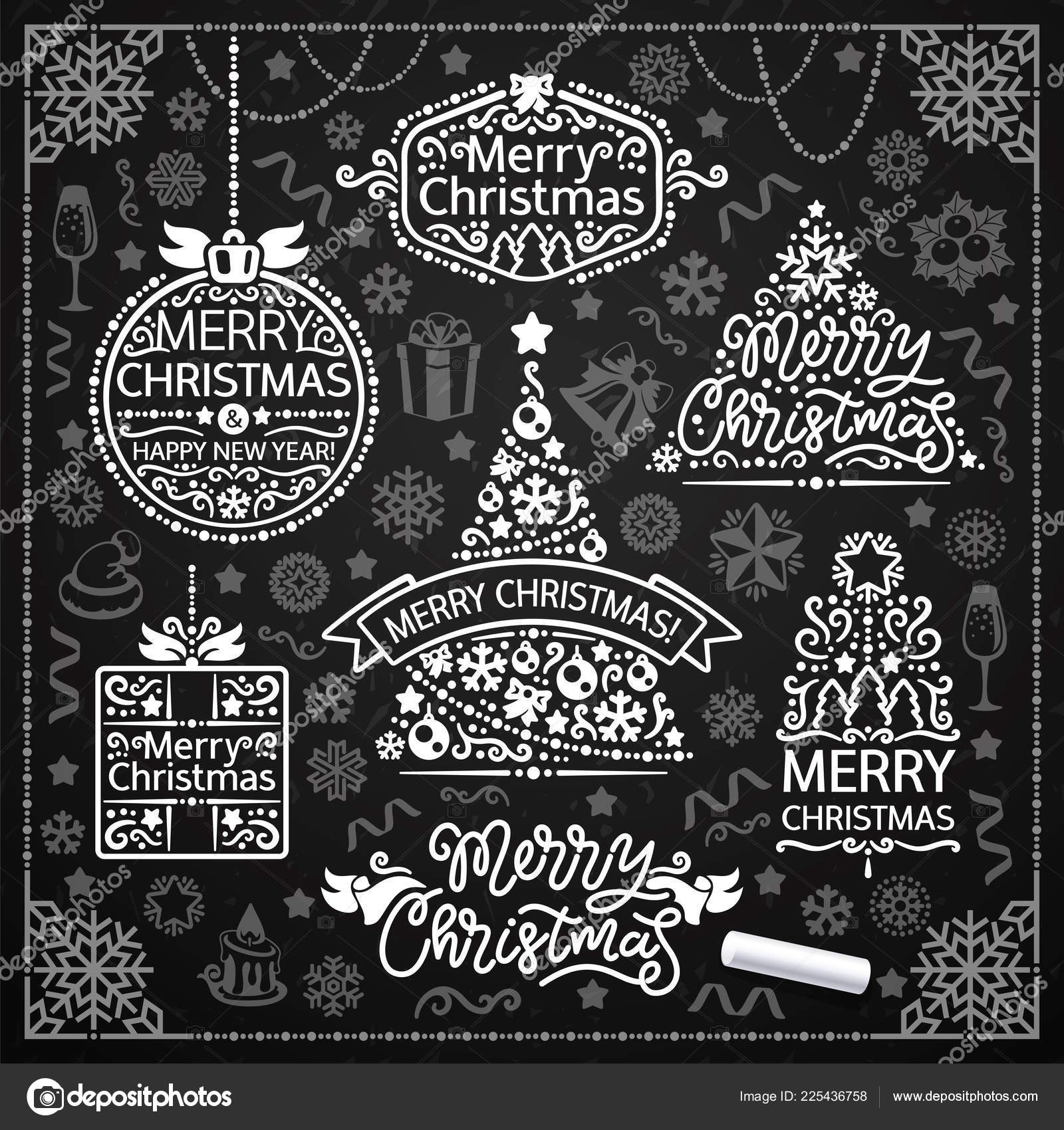 Merry Christmas Word Design