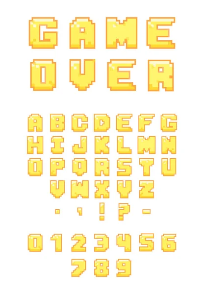 Alfabeto De Pixel Art Vector Art Stock Images Depositphotos