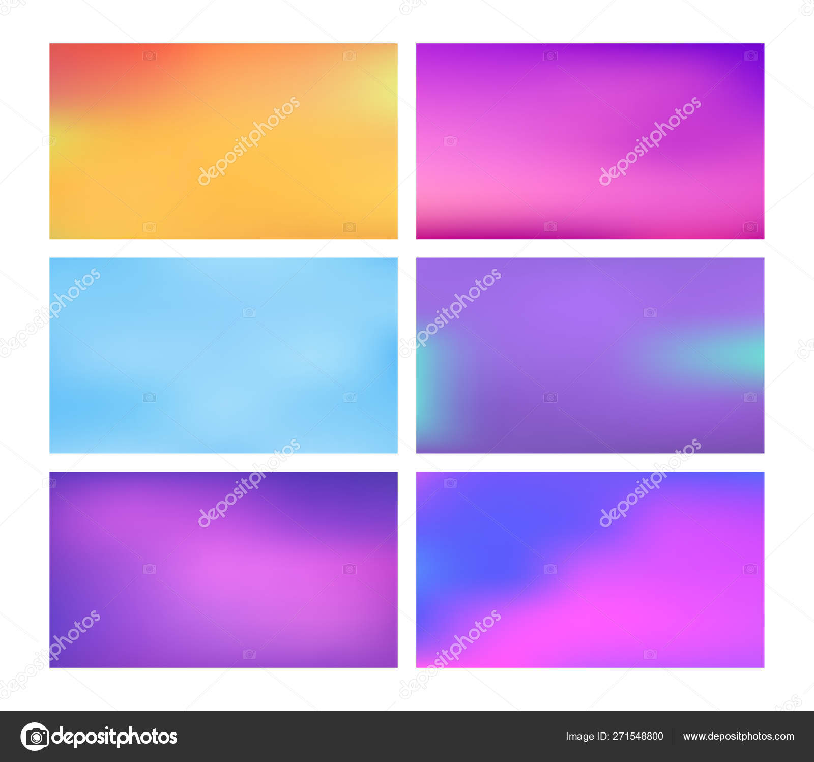 Collection of Vector Blurred Backgrounds. Stock Vector by ©andrei45454 ...