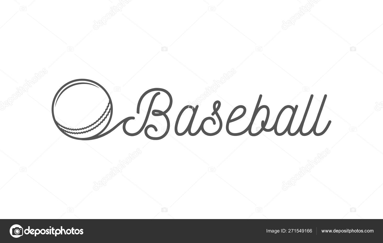 Baseball Lettering. Stock Vector by ©andrei45454 271549166