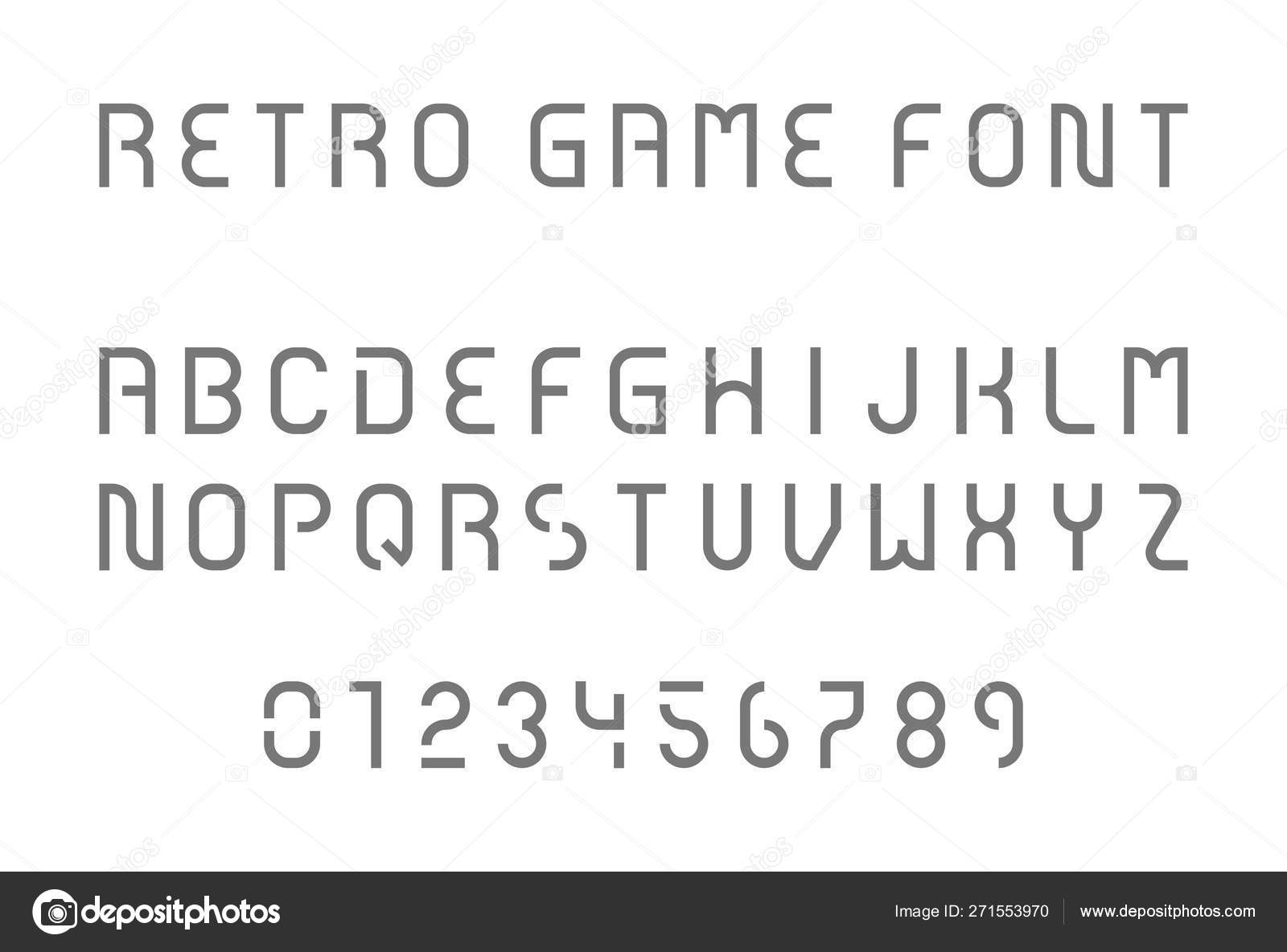 Retro Game Font. Stock Vector by ©andrei45454 271553970