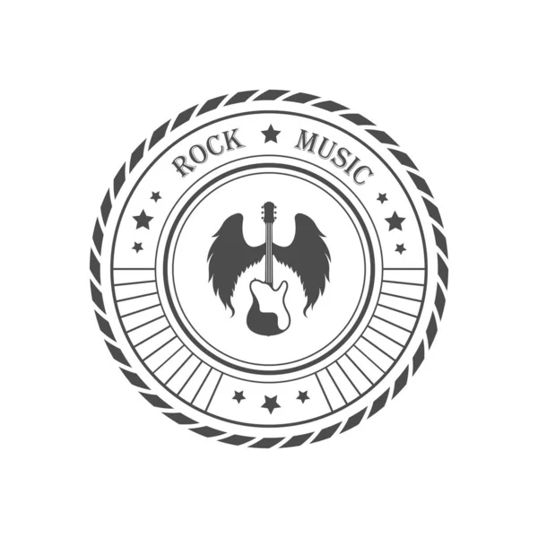 Rock music logos Imágenes Vectoriales, Gráfico Vectorial de Rock music ...