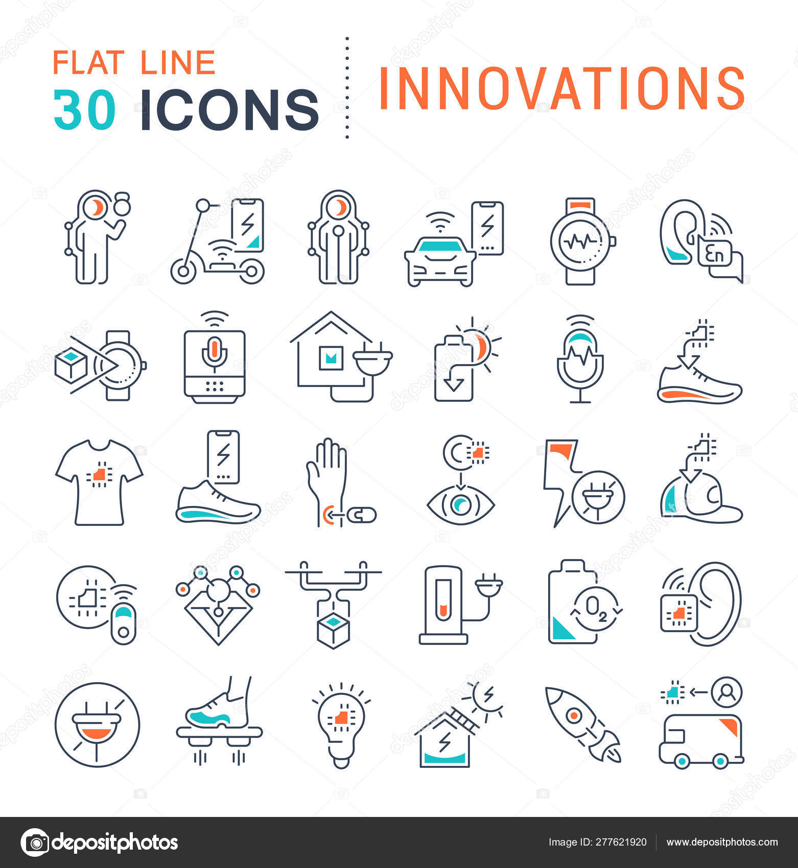 Set Vector Line Icons of Innovations Stock Vector Image by ©andrei45454 ...