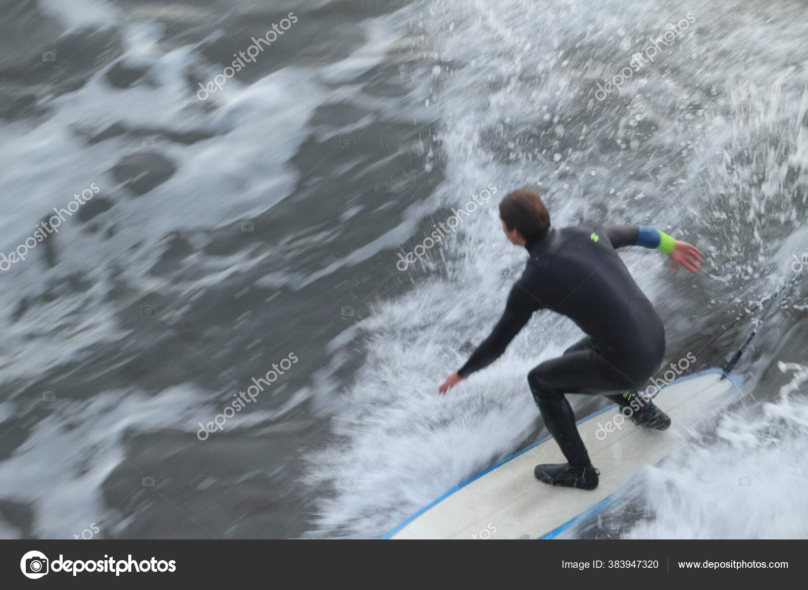 Surfing Shore Basque Country — Stock Editorial Photo © Gorazarre #383947320
