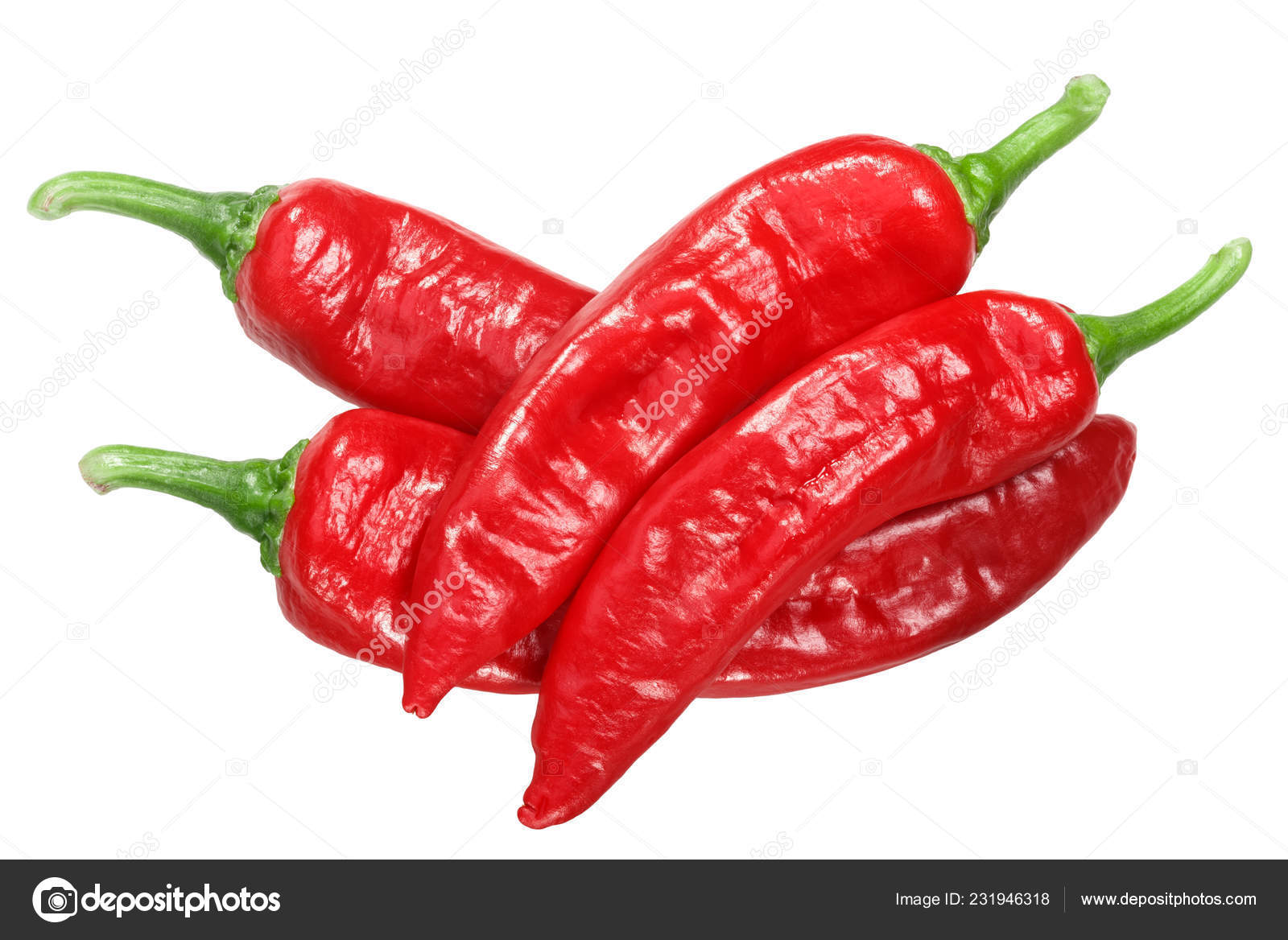 Aleppo Pepper Capsicum Annuum Fresh Overripe Whole Pods Top View Stock ...