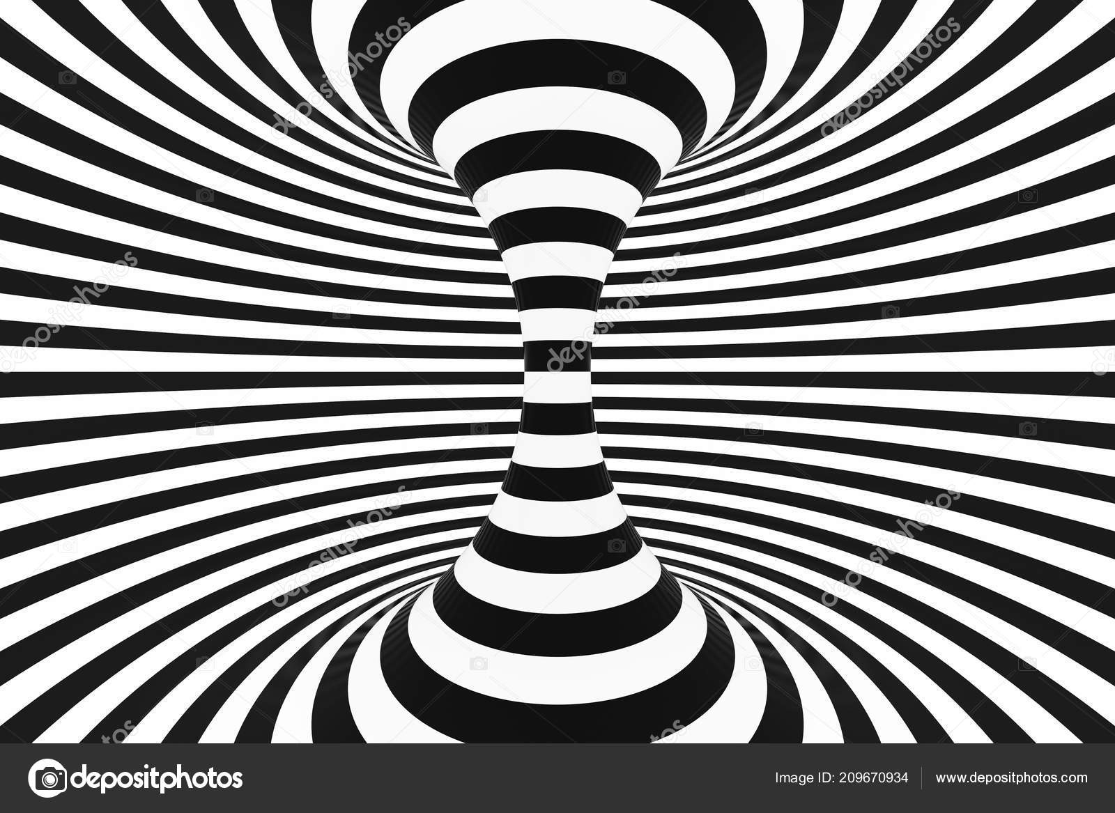 Optical Illusions Black And White Swirl