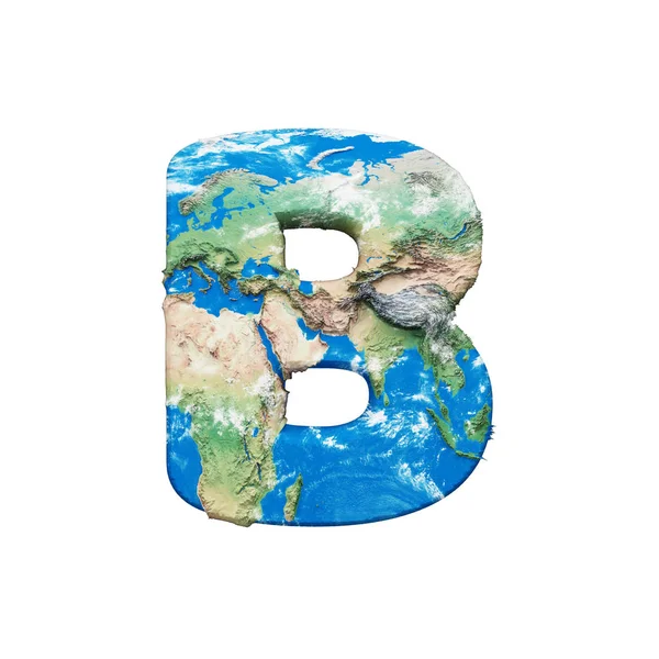 World earth globe alphabet letter C uppercase. Global worldwide font ...
