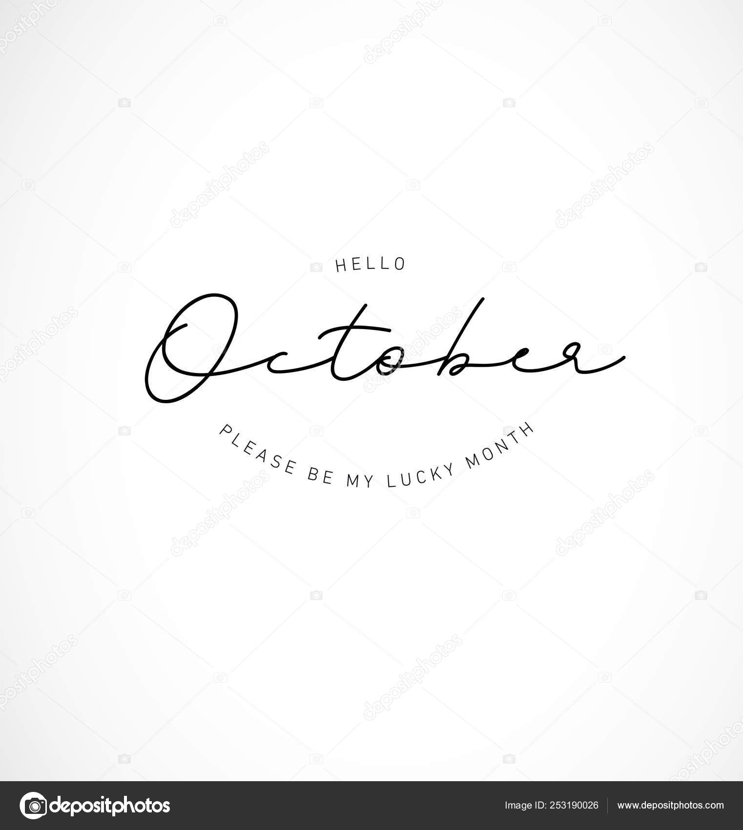 Hello October Please Be Nice
