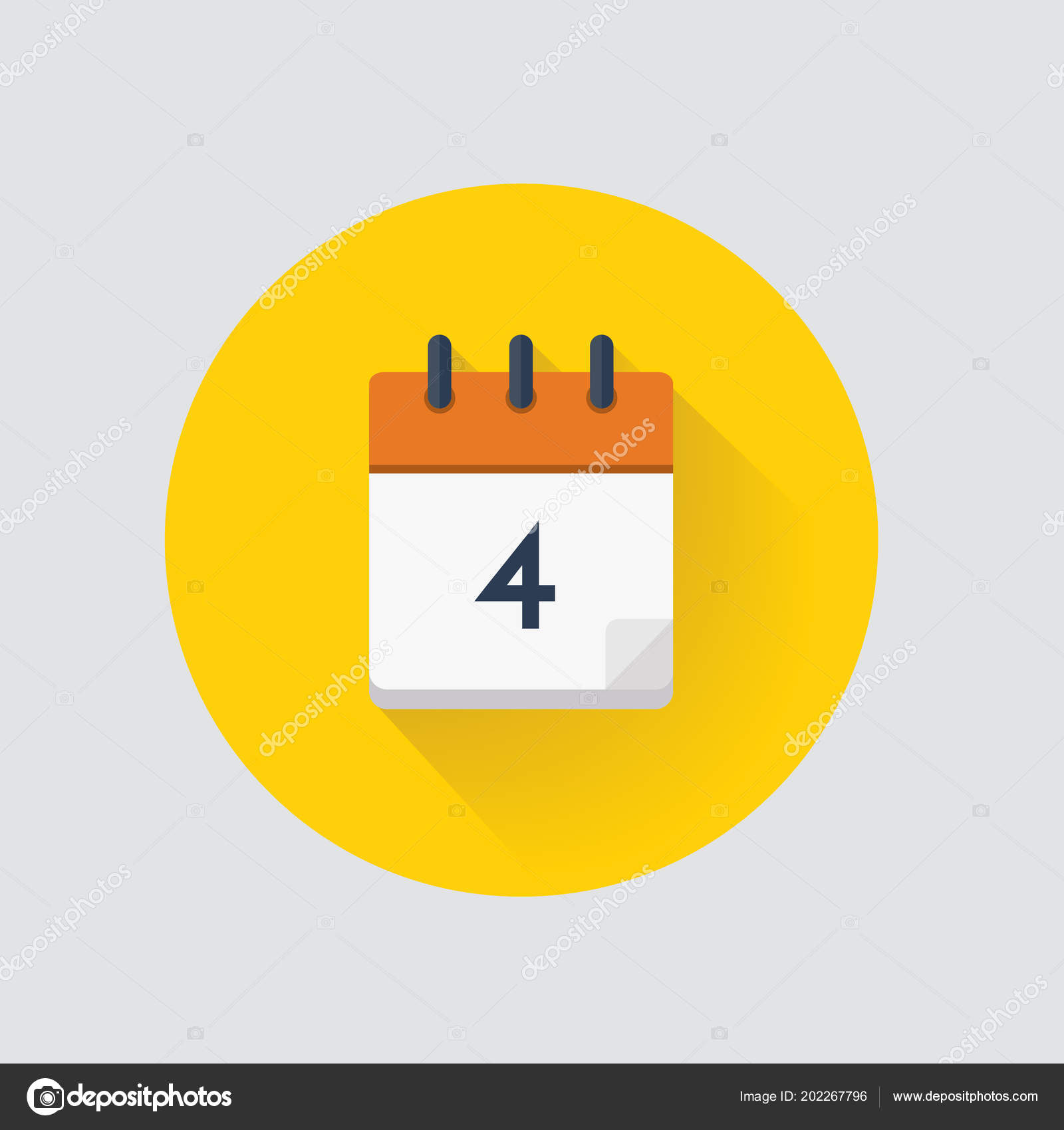 Vector Illustration Calendar Day Calendar Icon Stock Vector Image by ...