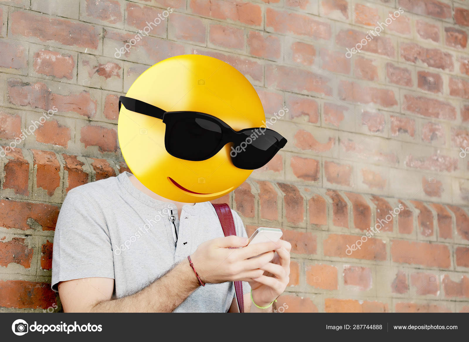 Smiley Head Brick Wall