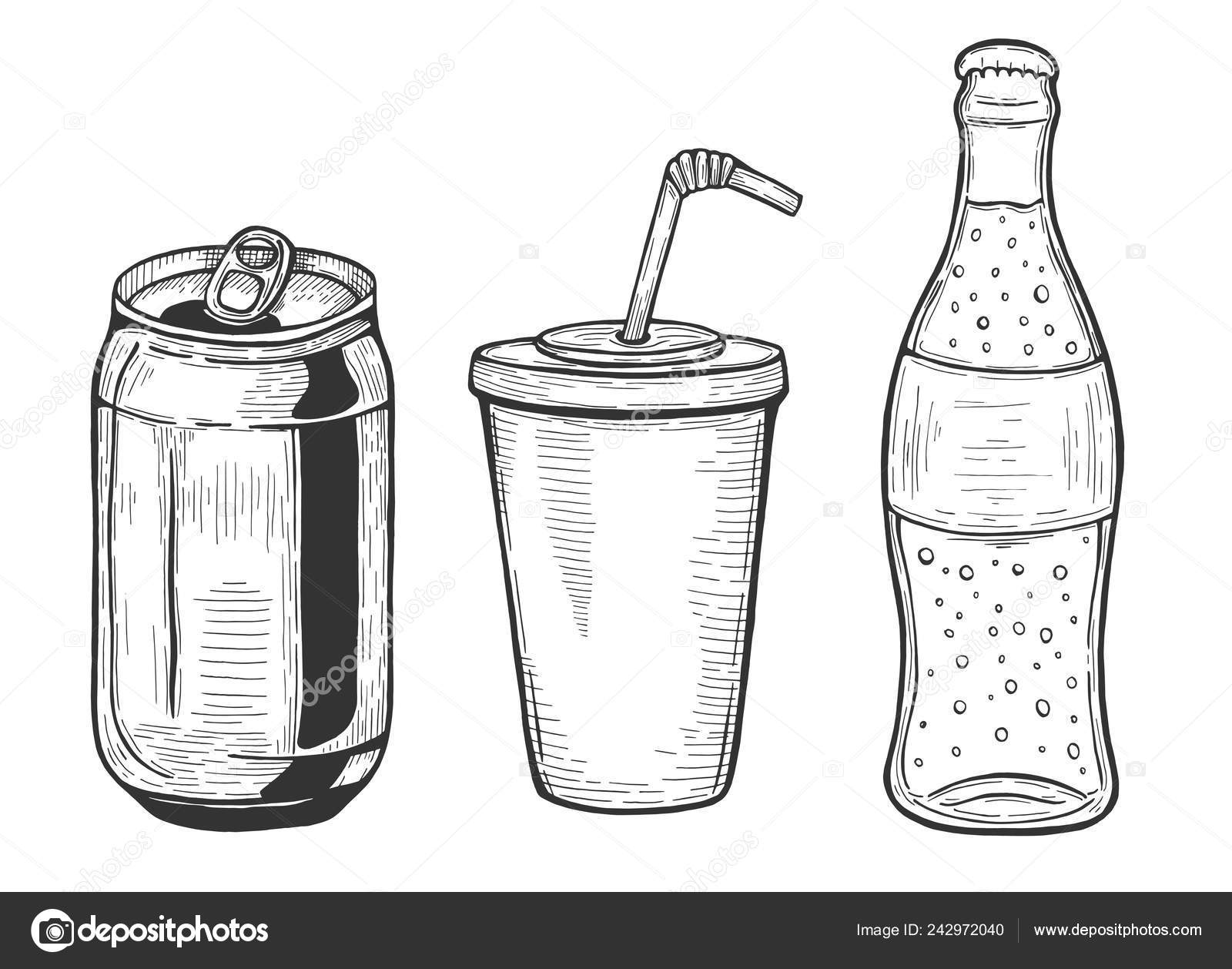 Glass Soda Bottle Vector
