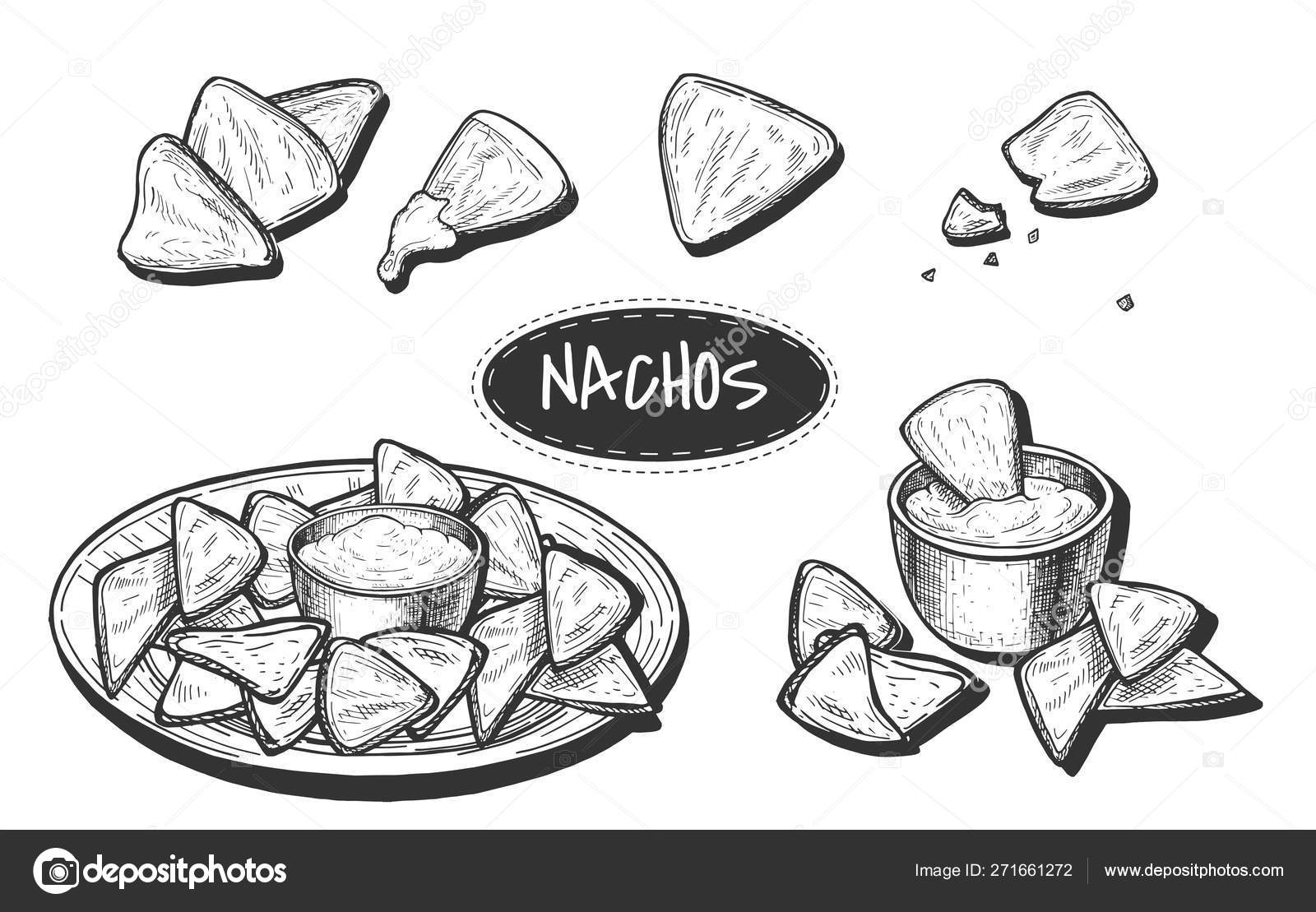 Nachos Drawing